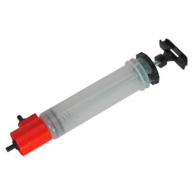 Sealey Fluid Transfer/Inspection Syringe With Viton Seal Translucent ...