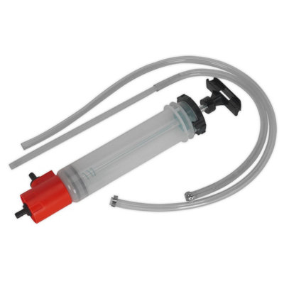Sealey Fluid Transfer/Inspection Syringe With Viton Seal Translucent ...