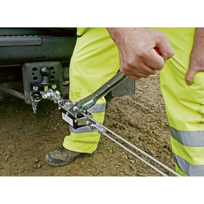 Sealey Hand Power Puller With Ratchet Safety Device 1000kg Capacity HP1000