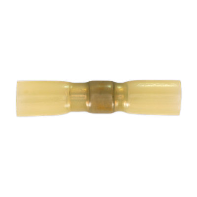 Sealey Heat Shrink Butt Connector with Crimp & Solder Yellow Pack of 25 ...
