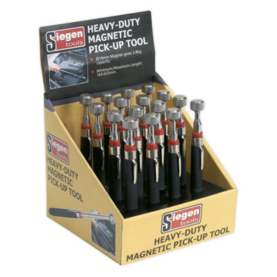 Sealey Heavy-Duty Magnetic Pick-Up Tool 3.6kg Capacity Display Box of ...