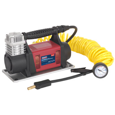 Sealey Heavy Duty Mini Air Compressor 12V Maximum Pressure 100PSI MAC06