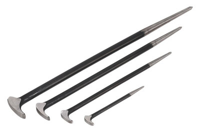 Sealey Heel Bar Set 4pc 150, 300, 410, 510mm AK880
