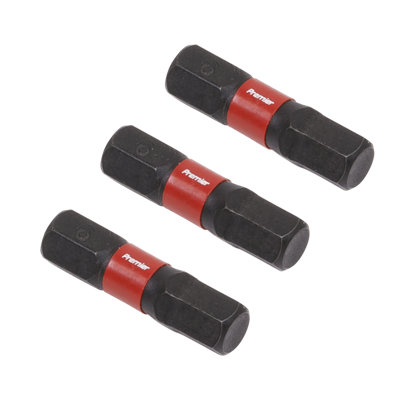 Sealey Hex 6mm Impact Power Tool Bits Forged From S2 Steel 25mm 3 ...