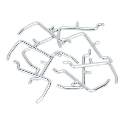Sealey Hook Set For APSPB Pegboard Suitable For Hanging Tools Silver ...