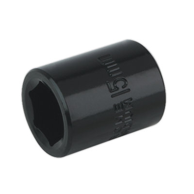 Sealey Impact Socket 15mm 3/8"Sq Drive