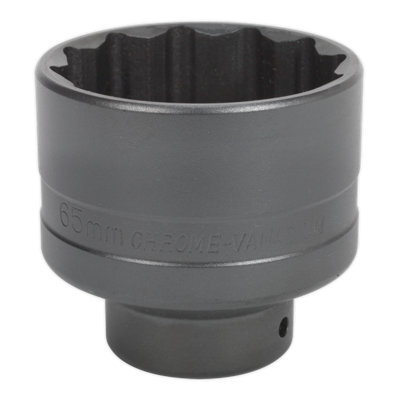 Sealey Impact Socket 65mm 12 Point 3/4" Drive Chrome Vanadium Steel ...