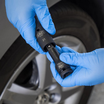 Sealey Impact Socket Set 1/2"Sq Drive 77mm Double Ended 18.5 x 22.5mm ...