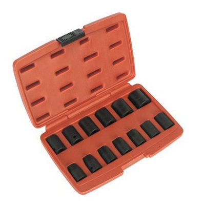 Sealey Impact Socket Set 1/2" Square Drive 13pc Metric 10-24mm AK5613M ...
