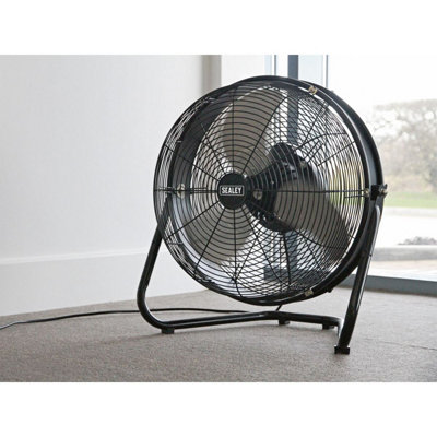 Sealey Industrial High Velocity Floor Fan with Internal Oscillation 18 ...