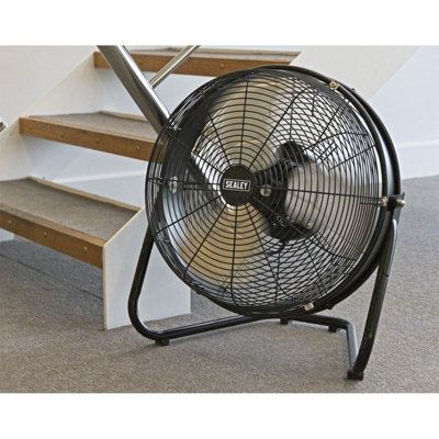 Sealey Industrial High Velocity Floor Fan with Internal Oscillation 18 ...