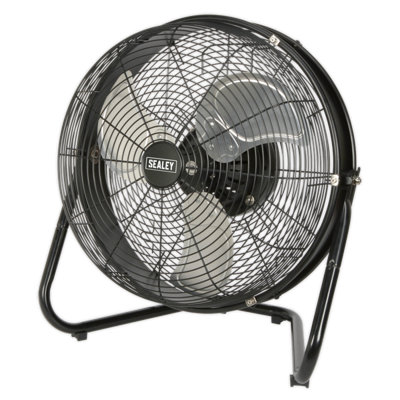 Sealey Industrial High Velocity Floor Fan with Internal Oscillation 18 ...