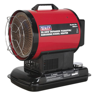 Sealey Infrared Paraffin Kerosene & Diesel Space Heater 20.5kW 230V ...