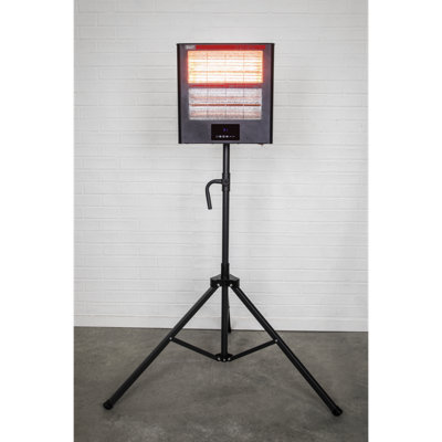 Sealey Infrared Quartz Heater With Tripod Stand 230V 1.4/2.8kW Portable ...