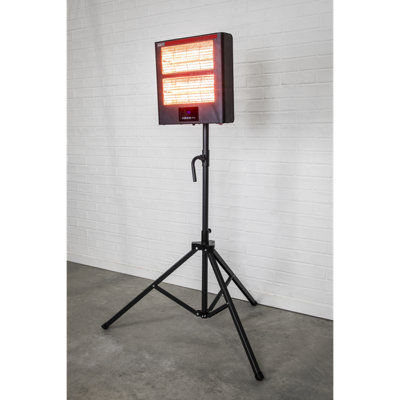 Sealey Infrared Quartz Heater With Tripod Stand 230V 1.4/2.8kW Portable ...