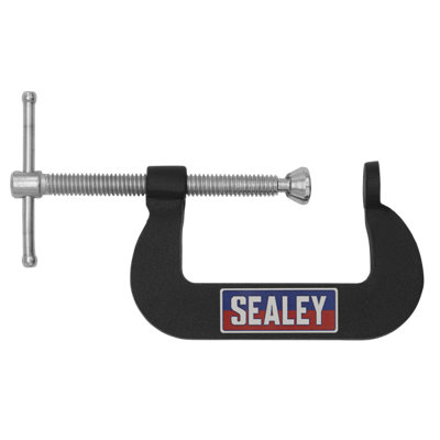 Sealey Junior C-Clamp Set 51mm x 32mm Jaw Opening/Throat Depth 4 Pieces ...