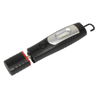 Sealey LED3602 Rechargeable 360deg Inspection Lamp 7 Smd + 3W LED Black ...