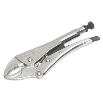 Sealey Locking Pliers Curved Jaws 230mm 0-45mm Capacity AK6821