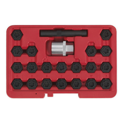 Sealey Locking Wheel Nut Key Set 22 Pieces Fits BMW & Mini Vehicles SX207