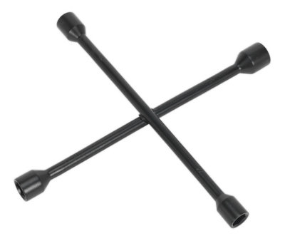 Sealey Lug Wrench 4-Way With Hot Forged Sockets 17mm 19mm 21mm 22mm AK2090