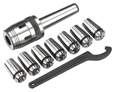 Sealey Mill Chuck Set MT3-M12 4-16mm For SM2502 Mini Drilling Machine ...