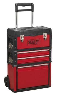 Sealey Mobile Steel/Composite Toolbox - 3 Compartment AP548 | DIY at B&Q