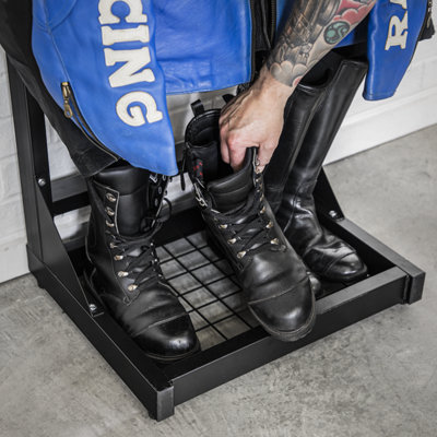 Sealey Motorcycle Helmet Gear Tidy Freestanding Steel Adjustable ...