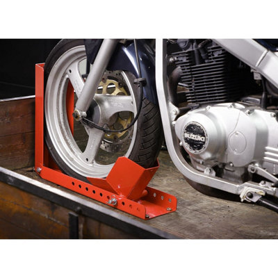 Sealey Motorcycle Roll-in Wheel Clamp - Bolt Down WCR02