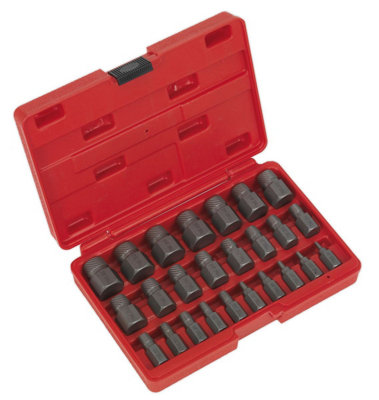 Sealey Multi-Spline Screw Extractor Set 25pc AK8182