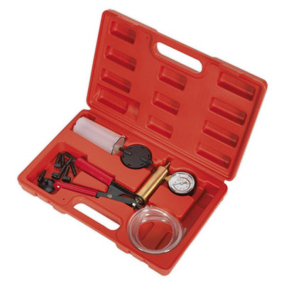 Sealey Multifunction Vacuum Tester & Brake Bleeding Kit With Gauge VS402