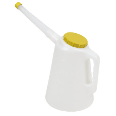 Sealey Oil Container With Flexible Spout & Measuring Scale 3L Lime Lid ...