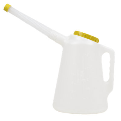 Sealey Oil Container With Flexible Spout & Measuring Scale 3L Lime Lid ...