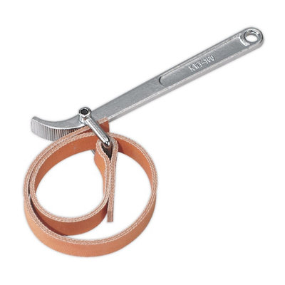 Sealey Oil Filter Strap Wrench With Hanging Hole 60-140mm Capacity AK6404