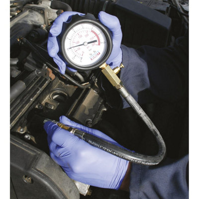 Sealey Petrol Engine Compression Tester Deluxe Kit 6pc VSE300D