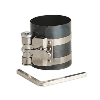 Sealey Piston Ring Compressor With Sprung Steel Wrap 75mm 53-175mm VS156