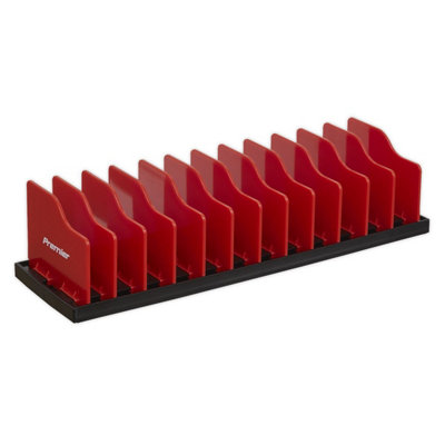 Sealey Pliers Rack With Adjustable Rigid Dividers ABS Plastic 300mm PR02