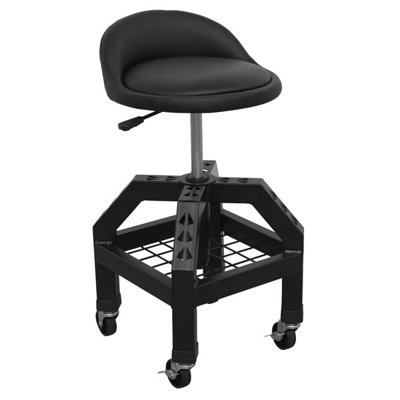 Sealey Pneumatic Creeper Stool With Adjustable Height Swivel Seat SCR03B