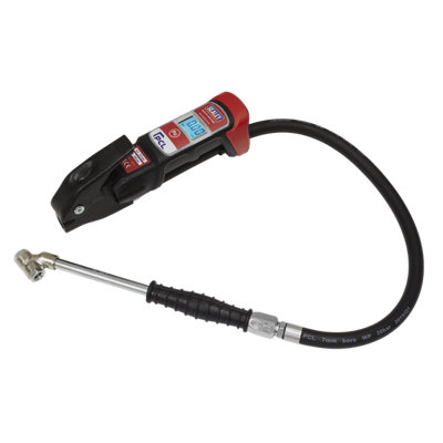 Sealey Premier Anodised Digital Tyre Inflator W/ Twin Push-On Connector ...