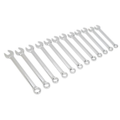 Sealey Premier Jumbo Combination Spanner Set 12pc AK6082