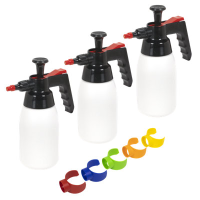 Sealey Premium Pressure Solvent Sprayers 1L & Colour-Coded Combo ...
