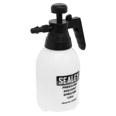 Sealey Pressure Solvent Sprayer With Viton Seals Adjustable Nozzle 1.5L ...