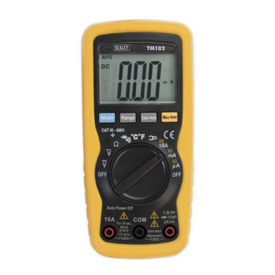 Sealey Professional Auto-Ranging Digital Multimeter - 8-Function TM102