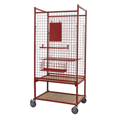 Sealey Professional Car Parts Trolley With Hanging Rack For Bumpers MK70