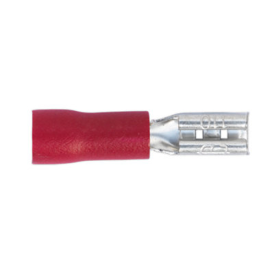 Sealey Push On Wire Terminal 2.8mm Female Electrical Red Pack of 100 ...