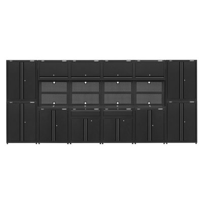 Sealey Rapid-Fit 4.6m Modular Garage Storage System Cabinet Cupboard ...