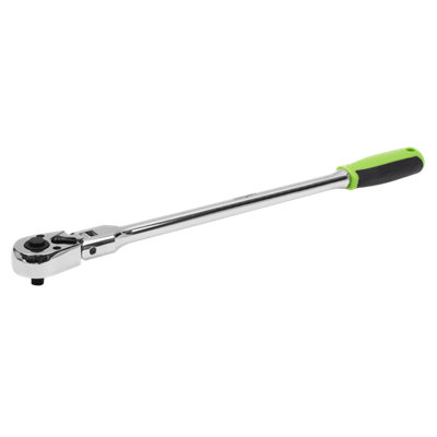 Sealey Ratchet Wrench 1/4" Square Drive Long Flexi Head Flip Reverse S01257