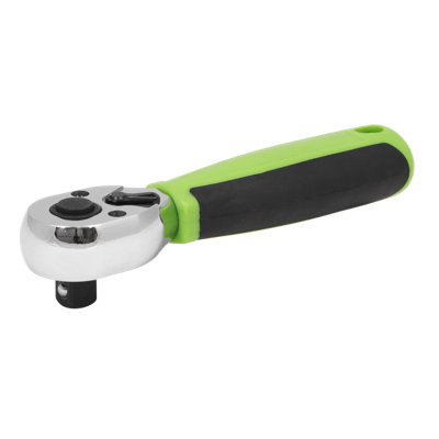 Sealey Ratchet Wrench 3/8"Sq Drive Stubby Flip Reverse