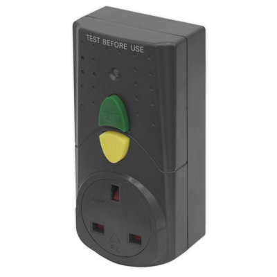 Sealey RCD Safety Adaptor 230V - RCD981 - Circuit Breaker Plug