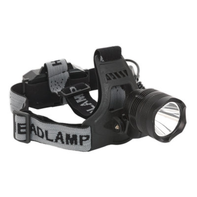 Sealey Rechargeable Head Torch Cordless CREE LED 3W Hands Free Light ...
