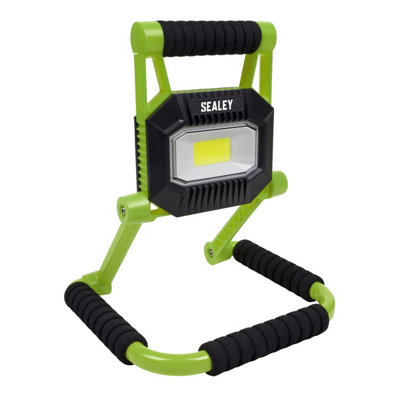 Sealey Rechargeable Portable Fold Flat Floodlight 10W COB LED Lithium ...